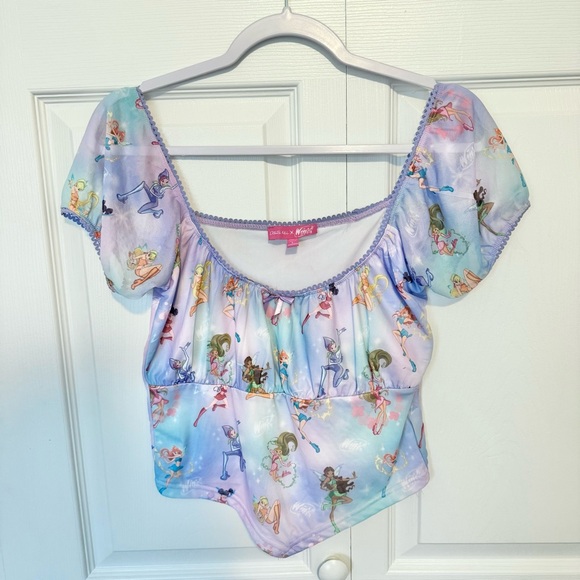 Dolls Kill | Tops | New Dolls Kill X Winx Short Puff Sleeve Top Large ...